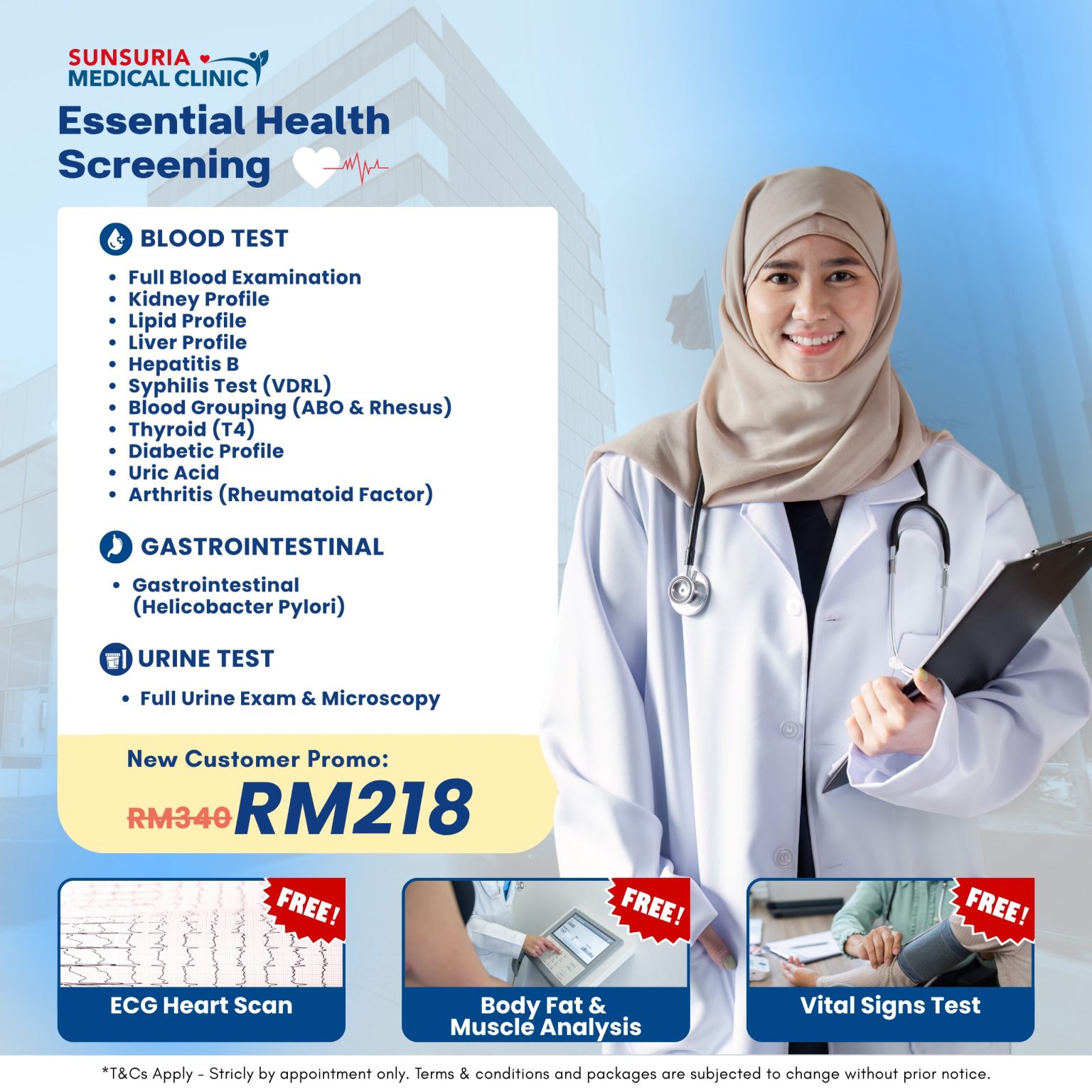 Essential Screening Package Promo - Sunsuria Medical